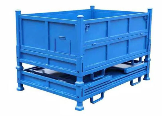 Large Steel Warehouse Stillages Container Pallet Cage For Lifting