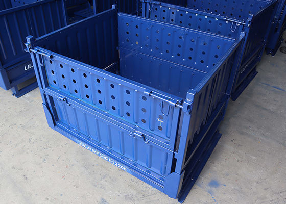 1000x800 Steel Stillage Cage Pallet Container For Automobile Parts