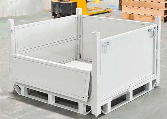 Heavy Duty Collapsible Storage Stillage Pallet Tubs With Half Drop Gate ...