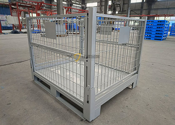 Steel Collapsible Pallet Cage With Padlock Locking System 50kg