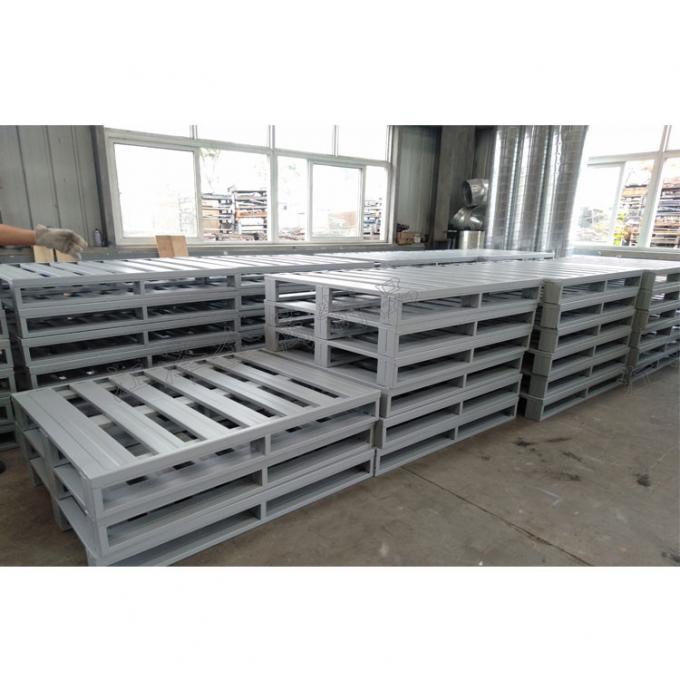 OEM Galvanized Iron Metal Skid Pallet Heavy Duty Steel Pallets