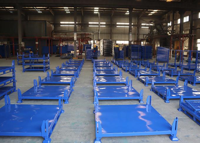 Stackable Metal Steel Stillage Cage Container With Solid Side 1T-2T Load