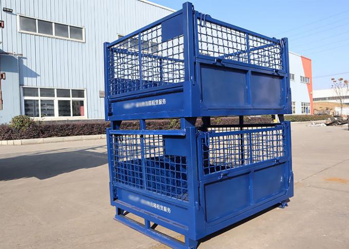 Foldable Steel metal Collapsible Pallet Cage Container 50x50