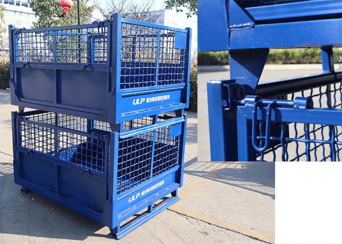 Foldable Steel metal Collapsible Pallet Cage Container 50x50