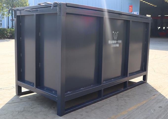 2T Waterproof Extended Steel Foldable Pallet Box For Industrial Transport