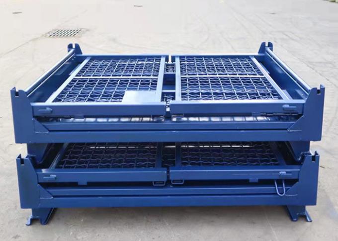 500kg-2000kg Logistics Collapsible Pallet Cages Efficient Handling And ...