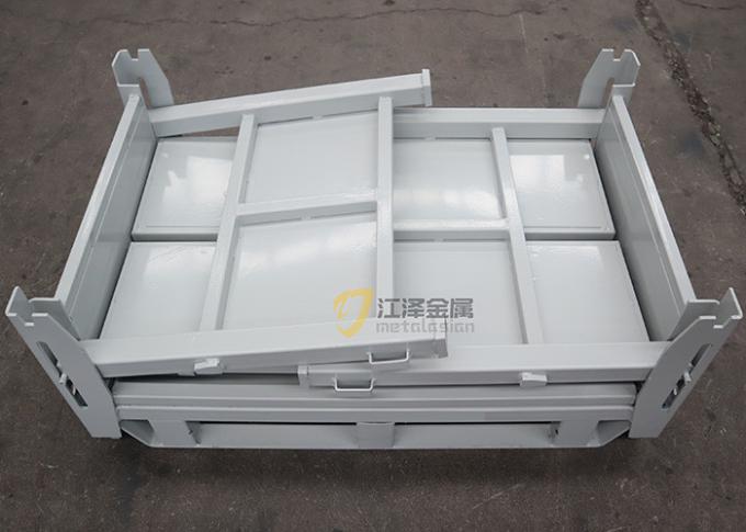 Q235 Steel Stillage Cage Crates Sheet Metal Pallet Custom 940x545mm