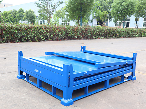 Lockable Pallet Storage Cage Industrial Wire Baskets Wire Mesh Containers