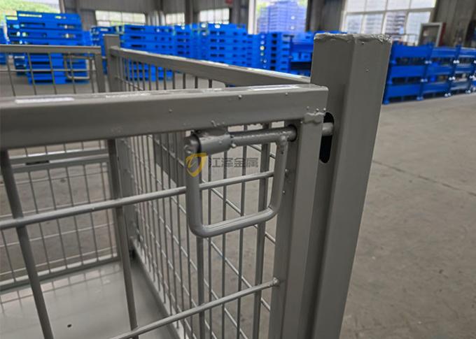 Steel Collapsible Pallet Cage With Padlock Locking System 50kg