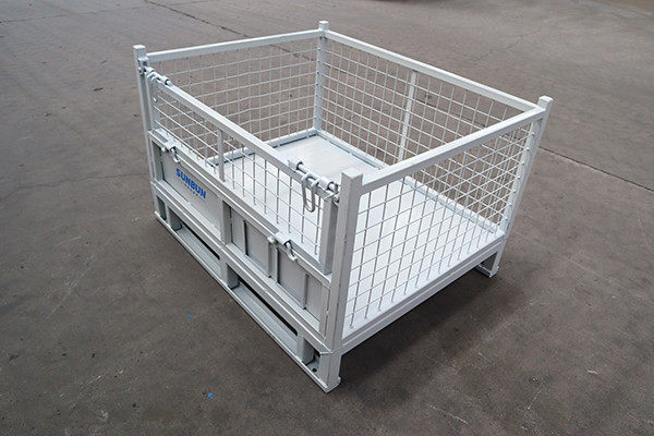 Space Saving Galvanized Wire Mesh Pallet Cage For Warehouse Storage ...
