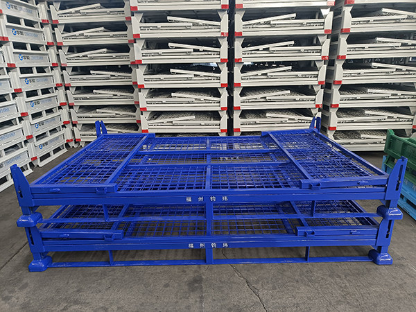 Padlock Locking System Collapsible Pallet Cage With ISO9001 Certificate